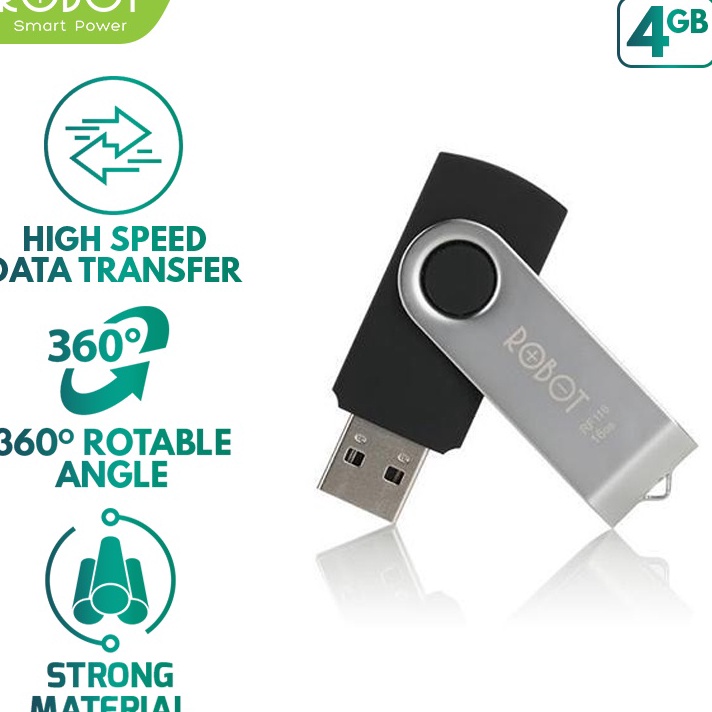 Jual Star Seller ROBOT RF104 4GB Flashdisk FlashDrive USB Drive Original - Garansi Resmi 1 Tahun ...
