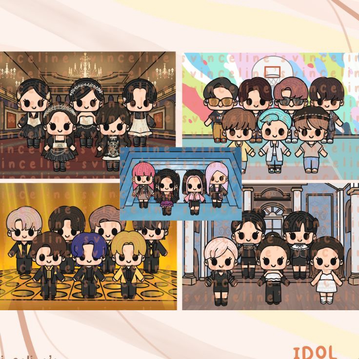 Jual ・QUT Boneka Kertas FanMade [Idol Set] Mainan jadul Bp | Bongkar ...