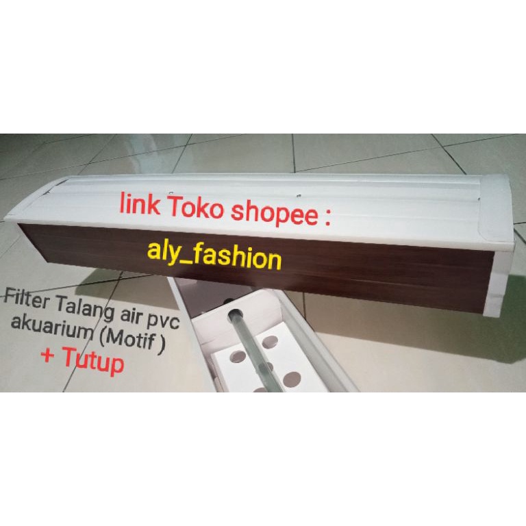 Jual LANGSUNG ORDER Filter talang air pvc aquarium+tutup (motif)/ukuran ...