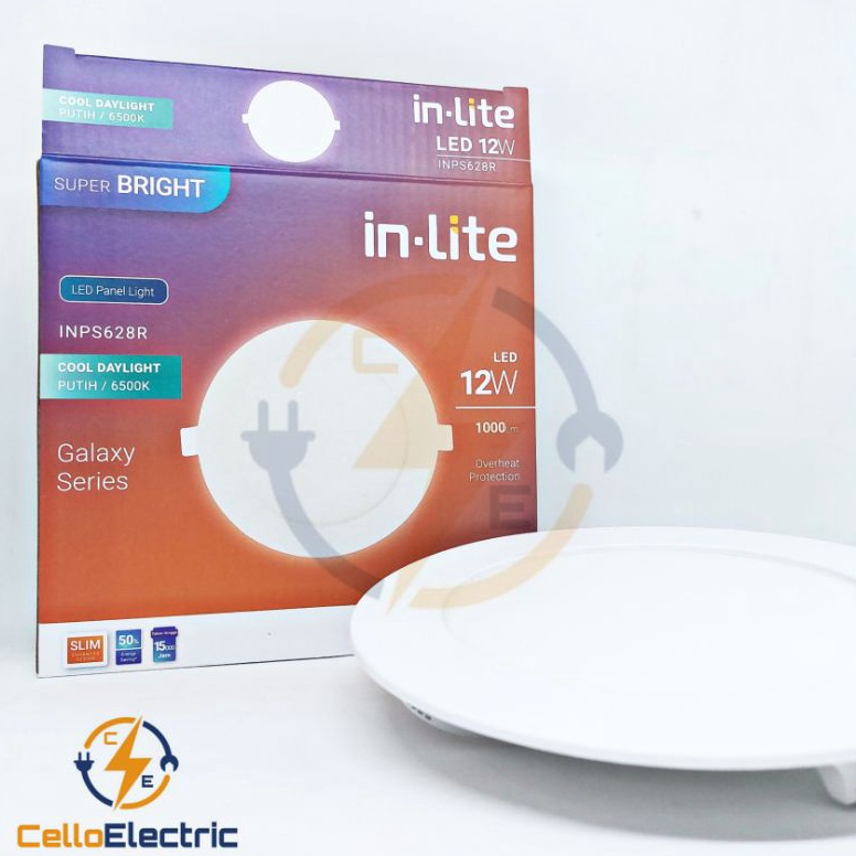 Jual REKOMENDASI Lampu Led PANEL Inlite 12 Watt Putih/ Downlight Panel ...
