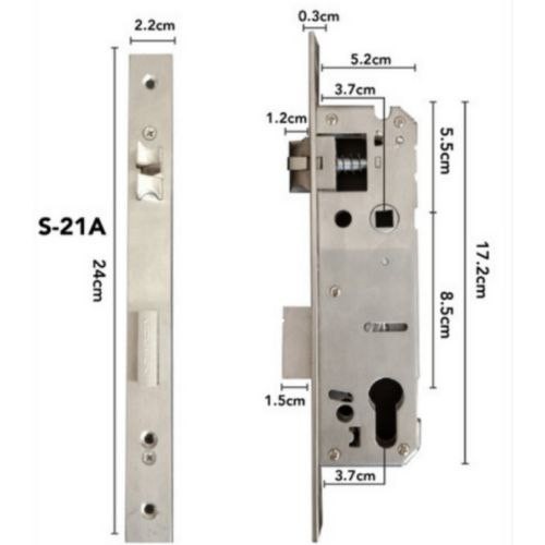 Jual smart home smart door lock handle pintu kunci digital fingerprint ...