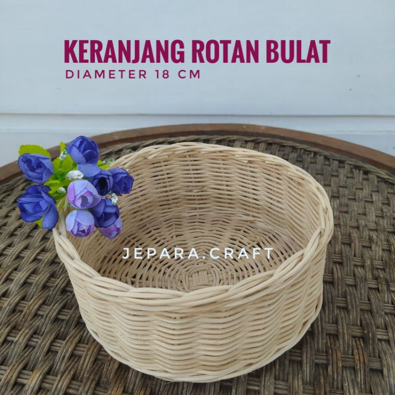 Jual Keranjang rotan bulat murah tempat souvenir | Shopee Indonesia