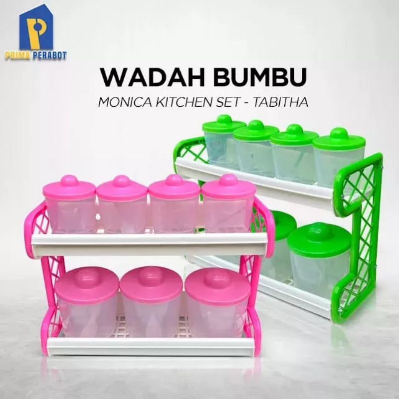 Jual kitchen set Monica / tempat bumbu / rak dapur / tempat penyimpan ...