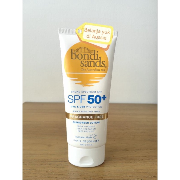 Jual Bondi Sands SPF 50+ FRAGRANCE FREE Sunscreen Lotion - Made in ...