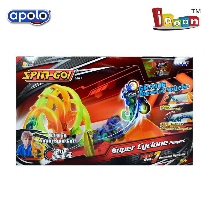 Jual [[[ PROMO ]]] Spin-go Super Cyclone Playset (Bonus 2 Spin-go ...