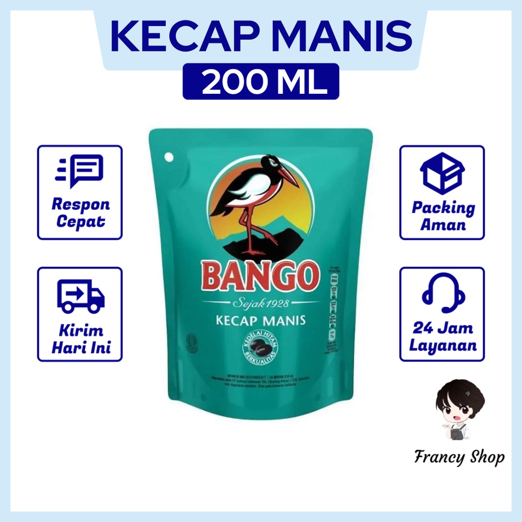 Jual Kecap Manis Bango Refill 200 ml | Shopee Indonesia
