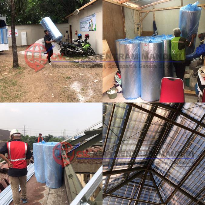 Jual Aluminium Foil Bubble / Insulasi Atap / Peredam Panas Original ...