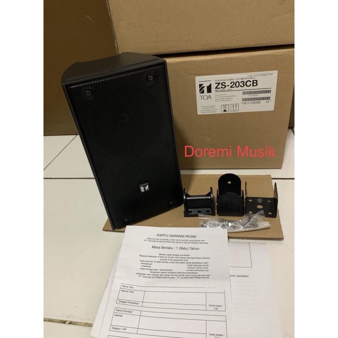 Jual Speaker Column TOA ZS 203 CB/CW (Black / White ) original | Shopee Indonesia