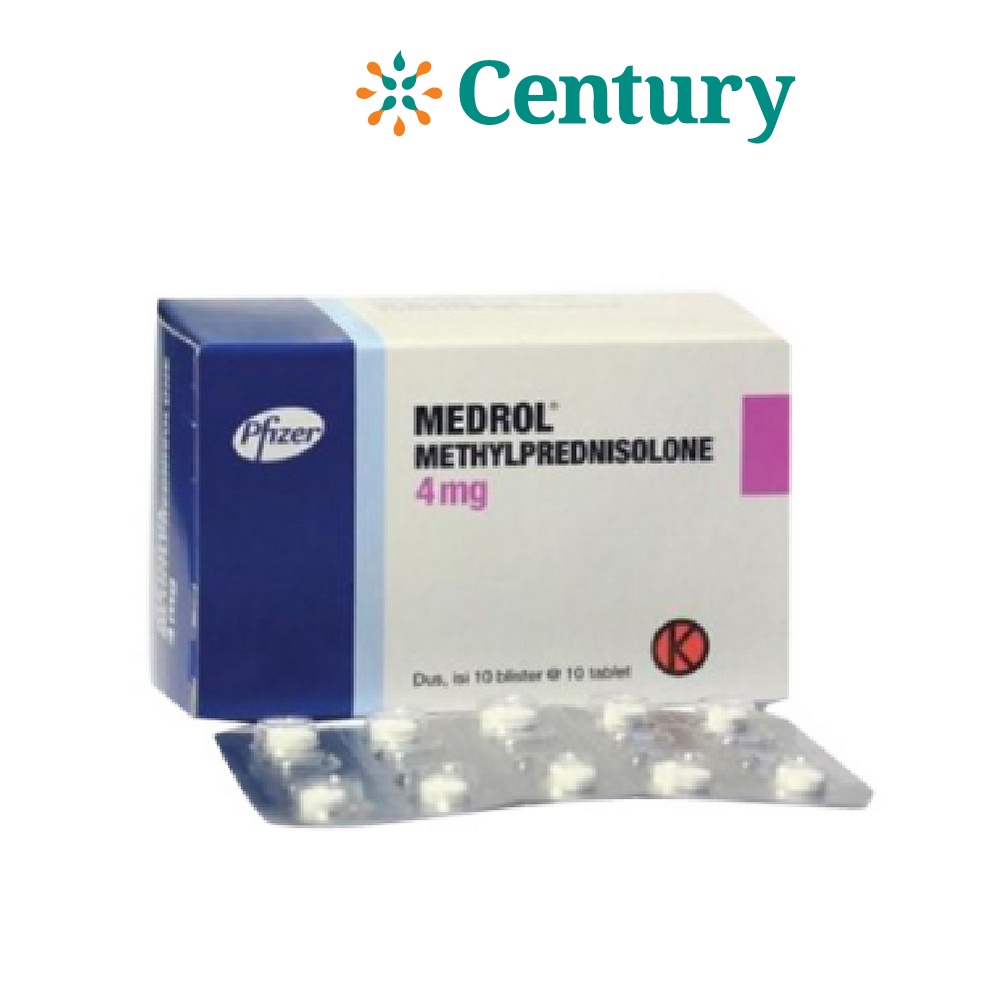 Jual MEDROL 4 MG 1 BLISTER 10 TABLET/METHYLPREDNISOLONE/ANTI RADANG ...