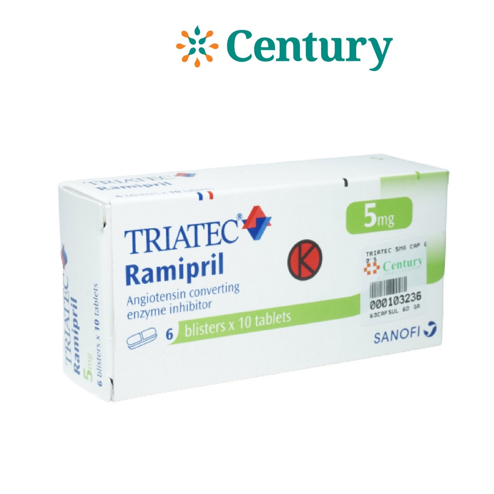 Jual TRIATEC 5MG 1 STRIP ISI 10 CAPS/RAMIPRIL/OBAT JANTUNG/OBAT ...