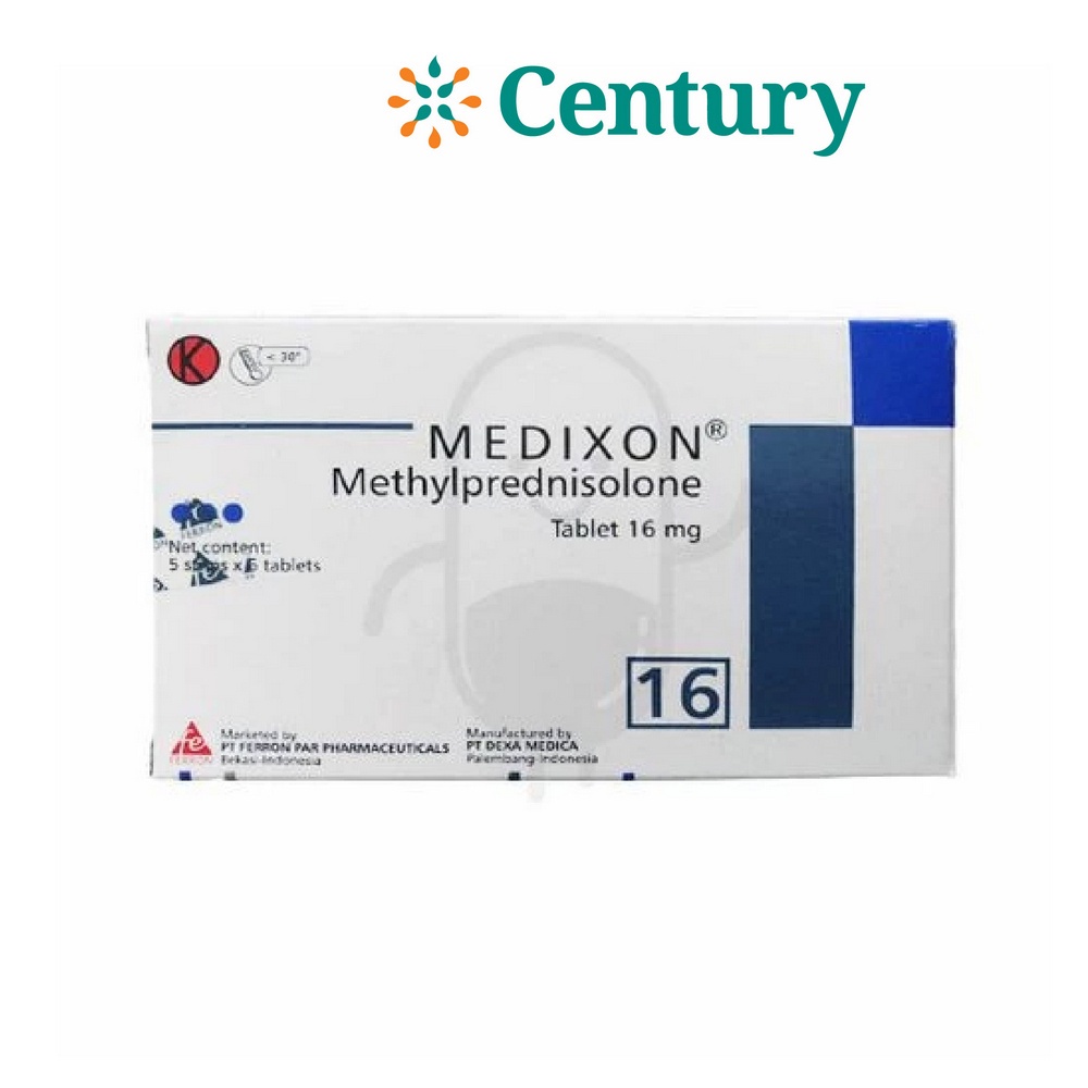 Jual MEDIXON 16 MG 1 BLISTER ISI 6 TABET/METHYLPREDNISOLONE/BENGKAK ...