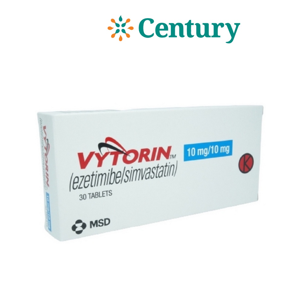 Jual VYTORIN 10 MG 1 STRIP ISI 10 TABLET/ EZETIMIBE 10 MG/ SIMVASTATIN ...