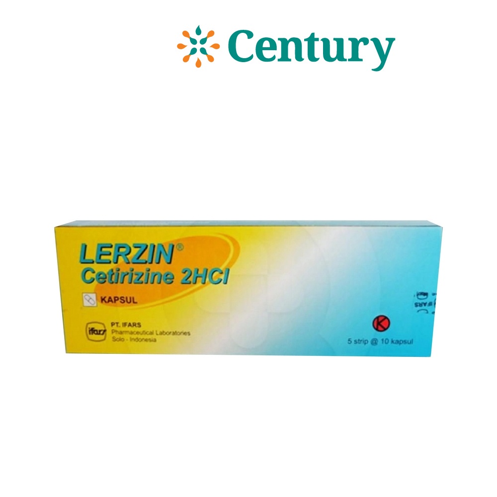 Jual LERZIN 10 MG 1 STRIP ISI 10 TABLET / CETIRIZINE / OBAT ALERGI ...