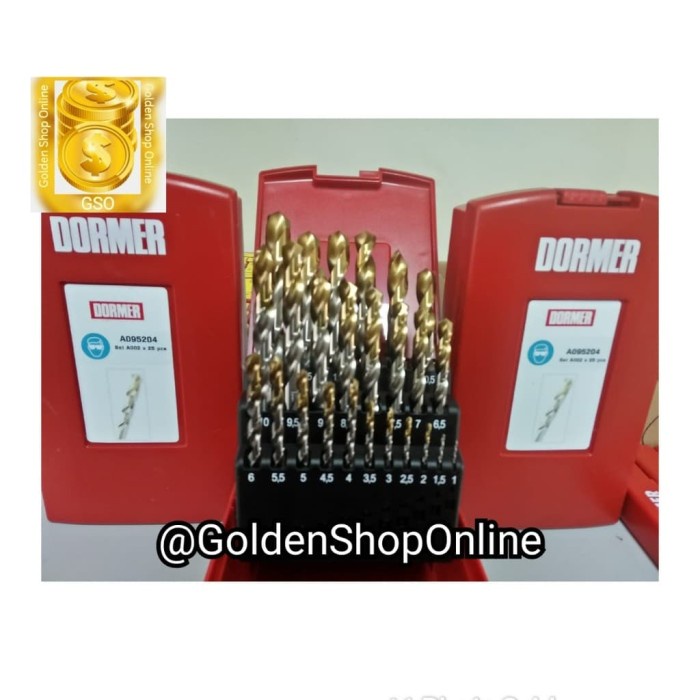 Jual Mata Bor Besi Dormer Set A002 1-13Mm Isi 25Pc | Shopee Indonesia