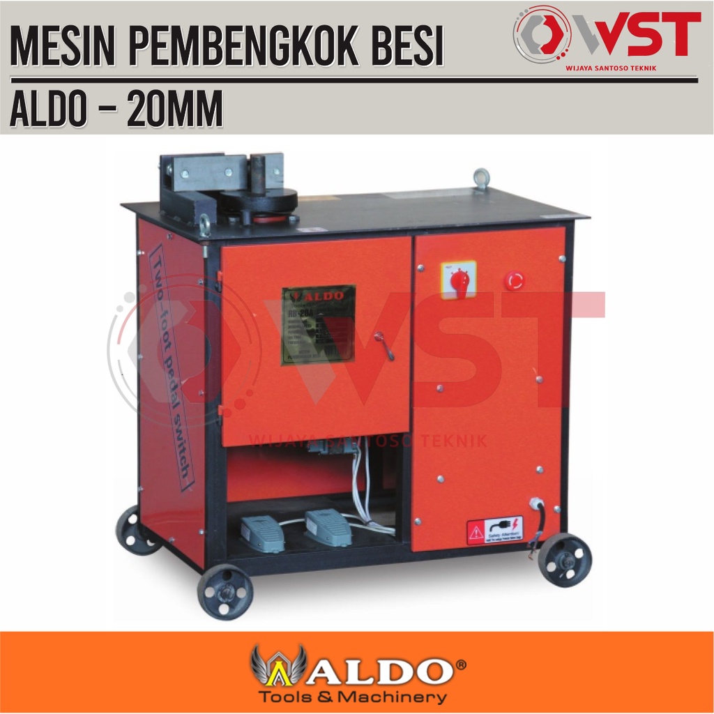 Jual Mesin Pembengkok Besi 20mm Aldo RB-20A / Rebar Bender 20 mm ...