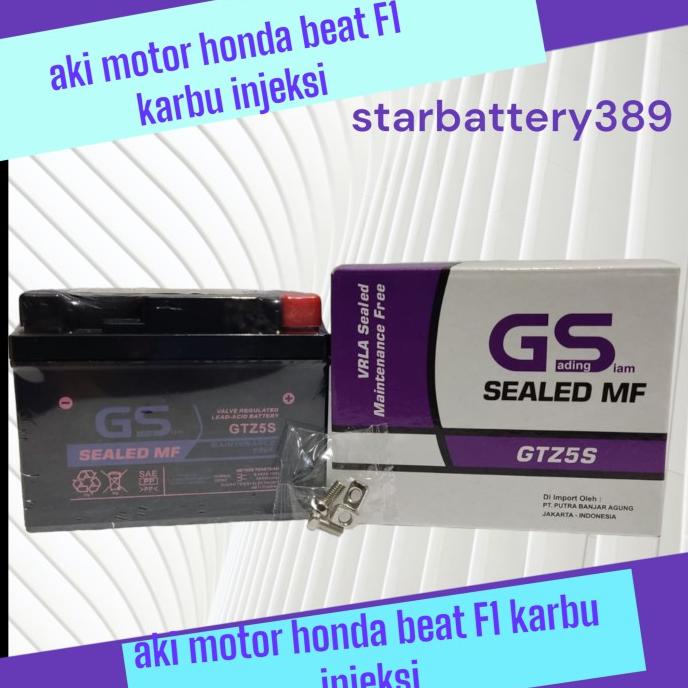 Jual aki motor Honda Vario+Beat+Scoopy+Spacy (GTZ5S GS E)Aki Kering MF) | Shopee Indonesia