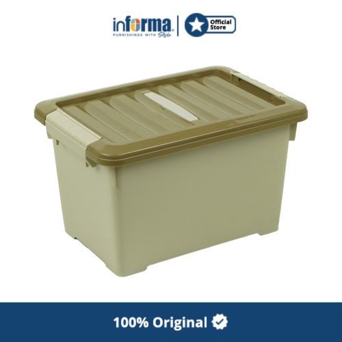 Jual INFORMA - KOTAK PENYIMPANAN - STORAGE BOX 9L BROWN 32X22.5X20CM ...