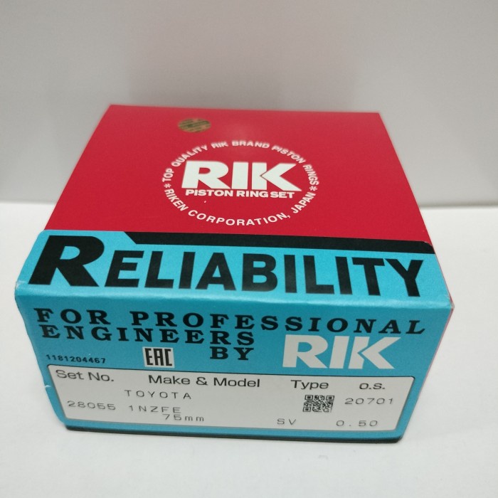Jual Ring Piston Ring Seher Vios New Vios Yaris 1Nz-2Nz-Fe 0.50 Rik Japan Kode Br07 | Shopee ...