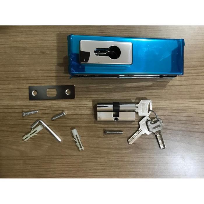 Jual Kunci Pintu Kaca Patch Fitting Lock Us 10 Corner Glass Door Lock Us10 | Shopee Indonesia