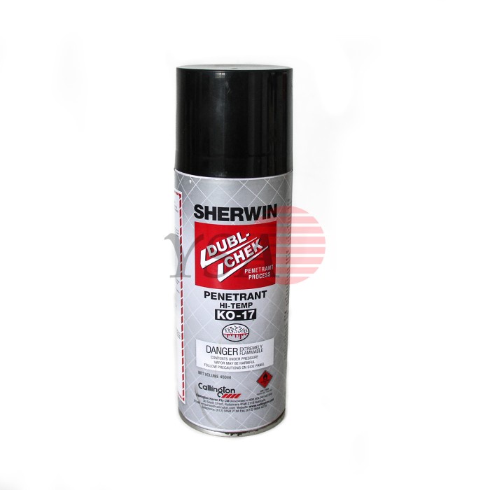 Jual Penetrant SHERWIN DOUBLE CHEK Hi-Temp Penetrant KO-17 (400ml ...