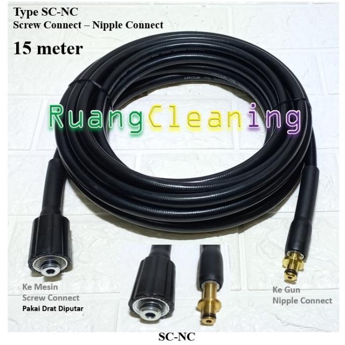Jual Selang Karcher K1 K2 K3 K4 K5 3m 5m 10m 15m 20m 25m High Pressure ...