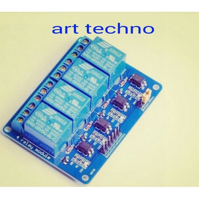 Jual ` relay module 4 channel 5 volt dc 5V DC Arduino uno R3 NANO MEGA ...