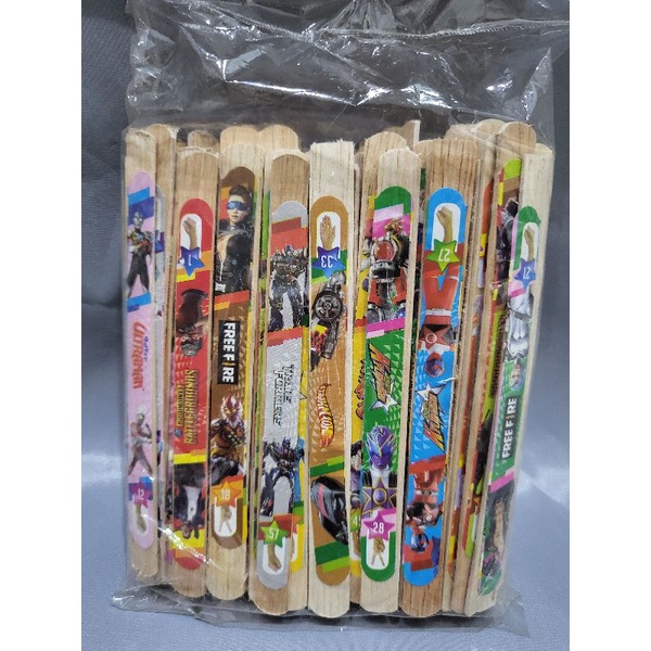 Jual mainan stik stick kayu stik gambar isi 100pcs | Shopee Indonesia