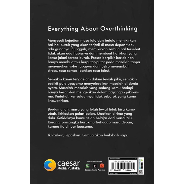 Jual Buku Everything About Overthinking - Caesar (Motivasi) | Shopee ...