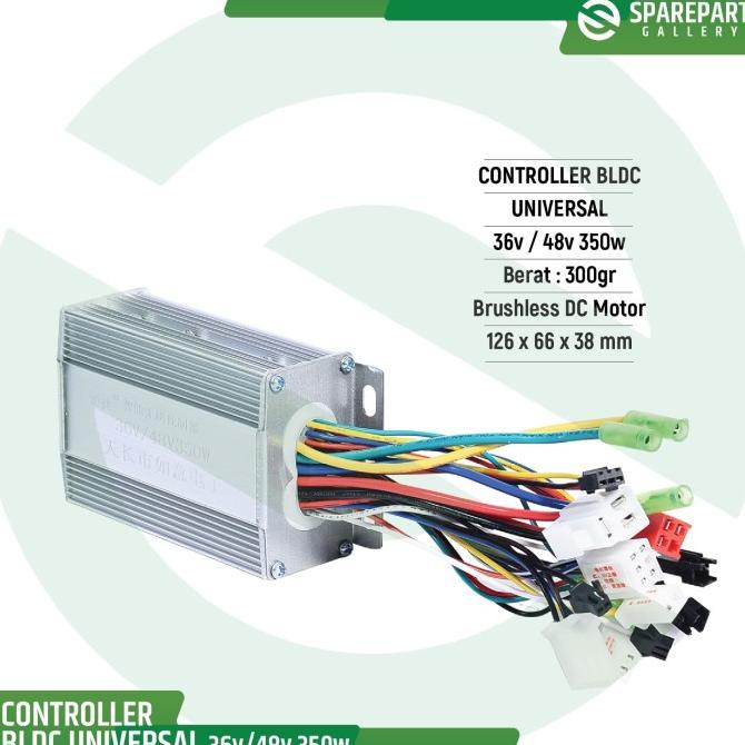 Jual Controller universal sepeda listrik brushless 36v/48v DC350w ...