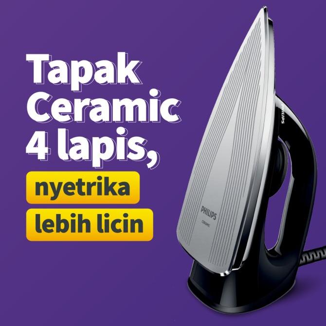 Jual Philips Classic Setrika kering HD1173/80 - Hitam, Anti-Baret ...