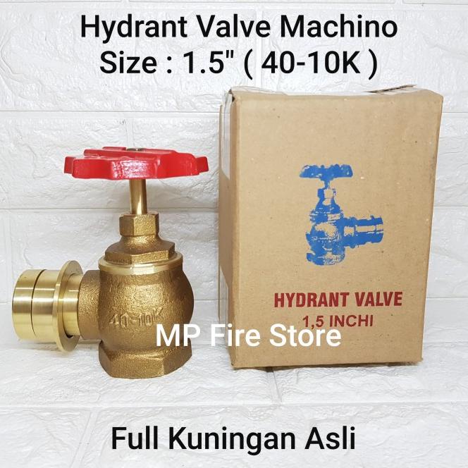 Jual Kran Hidran Hydrant Valve Pemadam Zeki 1.5 Inch Full Kuningan ...