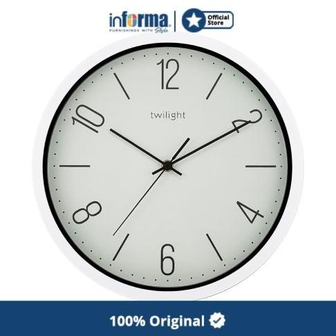 Jual Informa - Jam Dinding - Wall Clock 3312d4 White Dia 30.5cm ...
