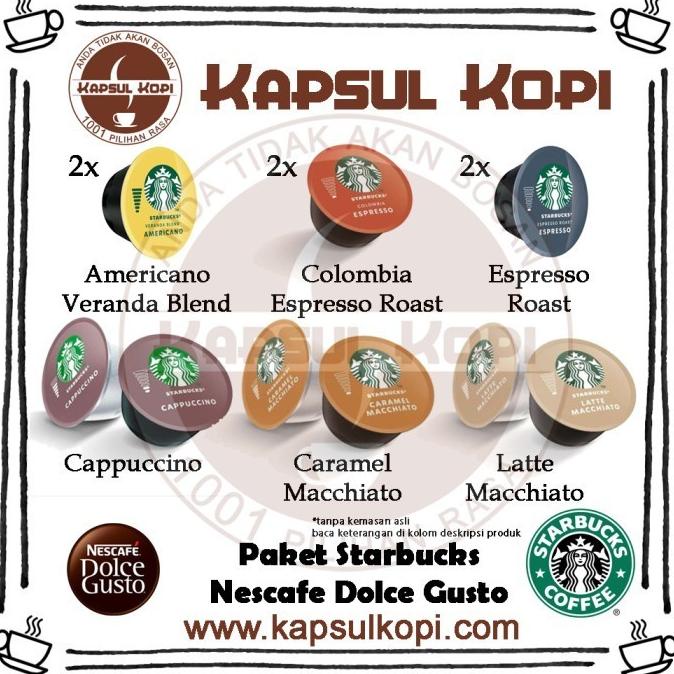 Jual Paket Genio S Plus Starbucks Nescafe Dolce Gusto Mesin Kapsul Kopi ...