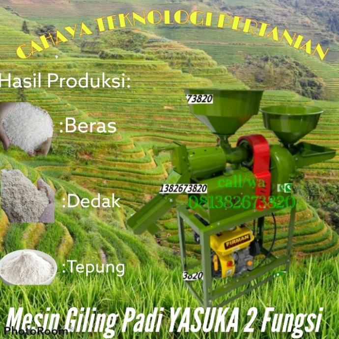 Jual mesin giling padi dan penepung multifungsi komplit mesin penggerak | Shopee Indonesia
