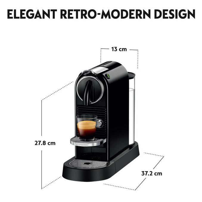 Jual NESPRESSO CitiZ D112 Coffee Machine, Black (Mesin Kopi) | Shopee ...