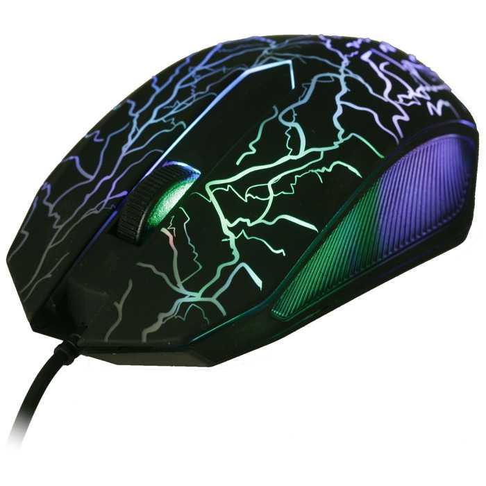 Jual SN Mouse Gaming LED Colorful Crack 3 Button Ergonomic 1600 DPI ...