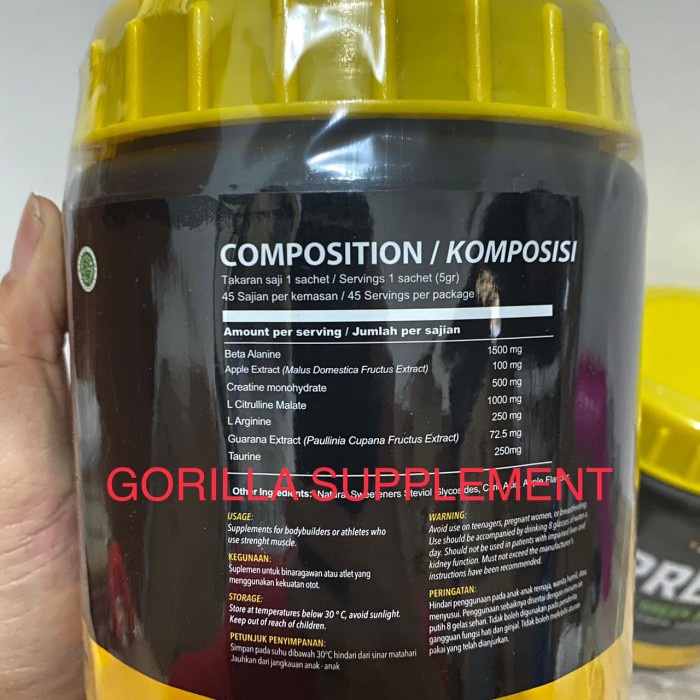 Jual EVOLENE Prevo 7 Sachet Preworkout PWO BPOM HALAL | Shopee Indonesia