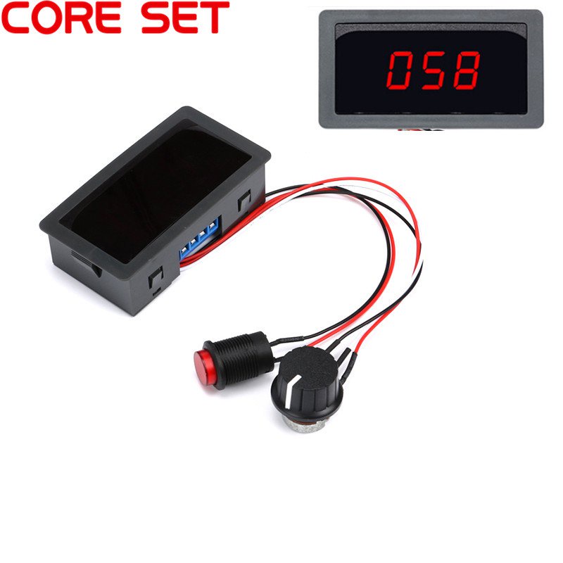 Jual &DC 6V-30V 8A 16kHz Adjustable PWM Motor Speed Controller Digital ...