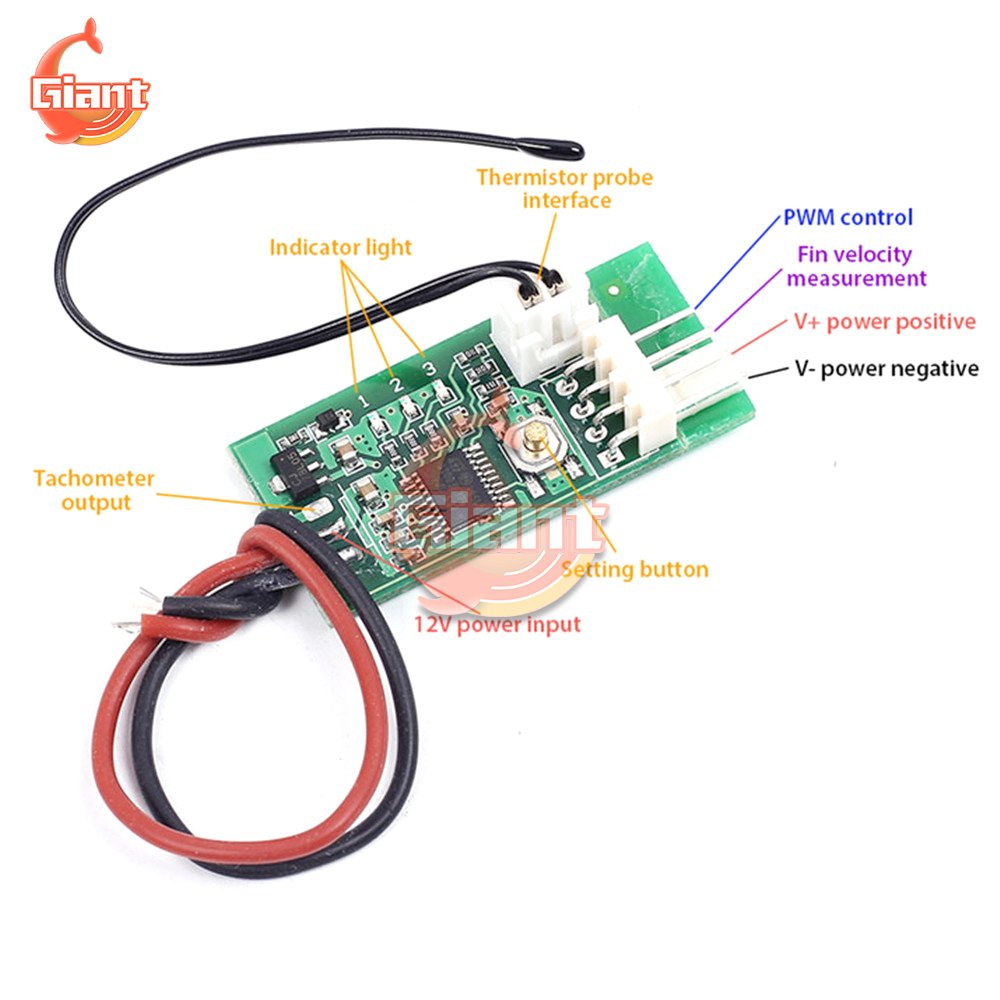 Jual &DC 12V PWM Speed Controller Fan Speed Governor Computer ...