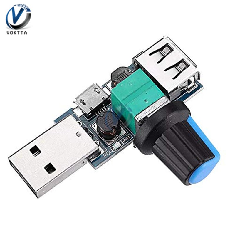 Jual &DC 5V Micro Mini USB Fan Governor Wind Speed Controller Air ...