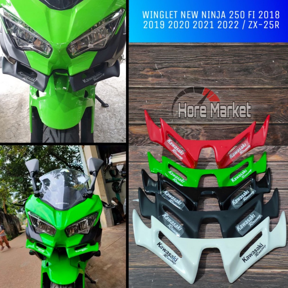Jual NEW STOCK WINGLET NINJA 250 FI 2018 2019 2020 2021 2022 ZX25R ALL ...