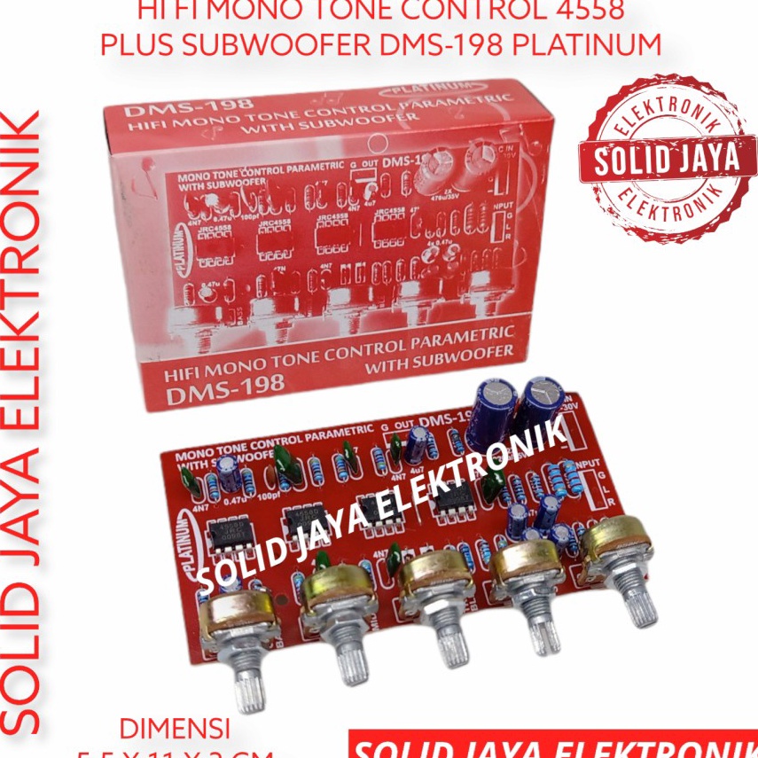 Jual BOOMING TONE CONTROL MONO SUBWOOFER PARAMETRIC DMS-198 DMS198 DMS ...