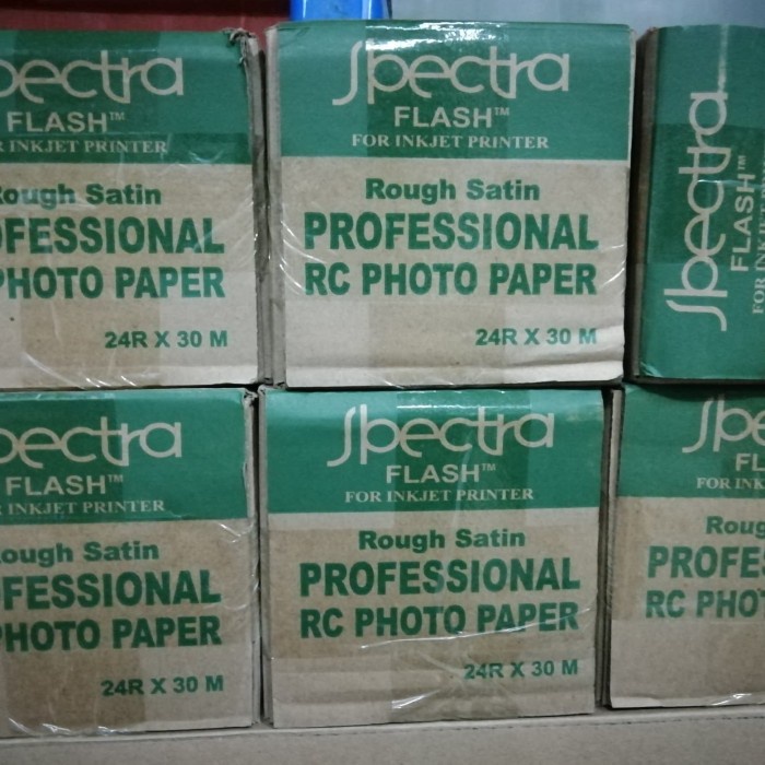 Jual Kertas photo roll 24in 260gsm spectra rough satin | Shopee Indonesia