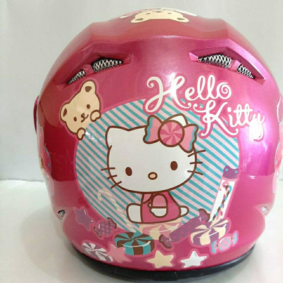 Jual HELM GM TEEN HELLO KITTY EDITION - Merah Muda, XL | Shopee Indonesia