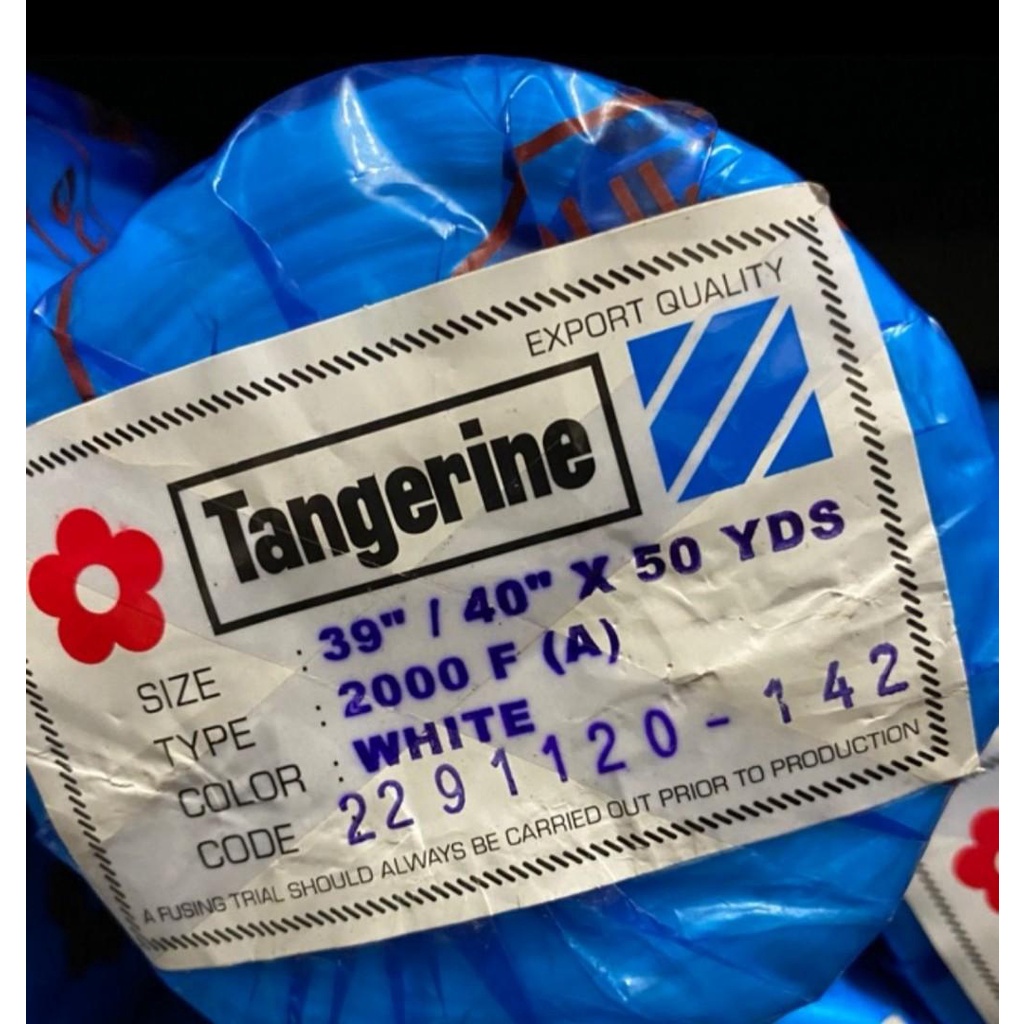 Jual KI2 VISELIN 2000F TANGERINE VISLIN FUSIBLE INTERLINING KAIN KERAS ...