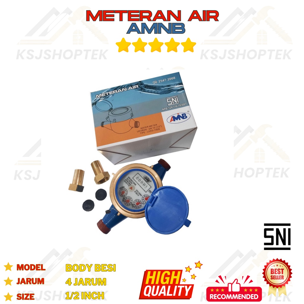 Jual METERAN AIR PDAM BESI METERAN PAM BODY BESI WATER METER 1/2 BESI ...