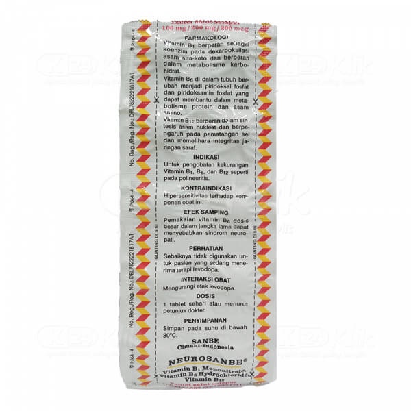 Jual Neurosanbe Tablet (per Strip) | Shopee Indonesia