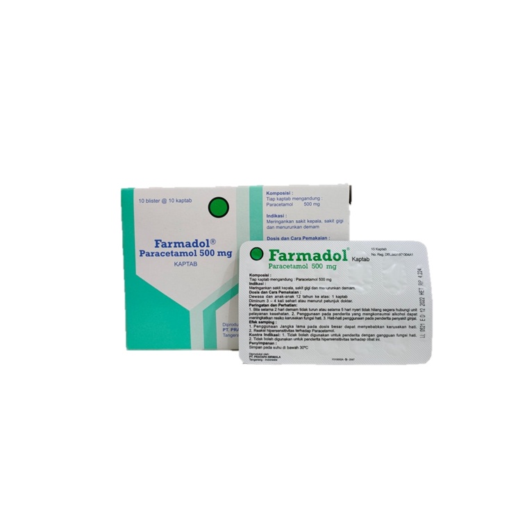 Jual Farmadol 500mg Tablet (per Strip) | Shopee Indonesia