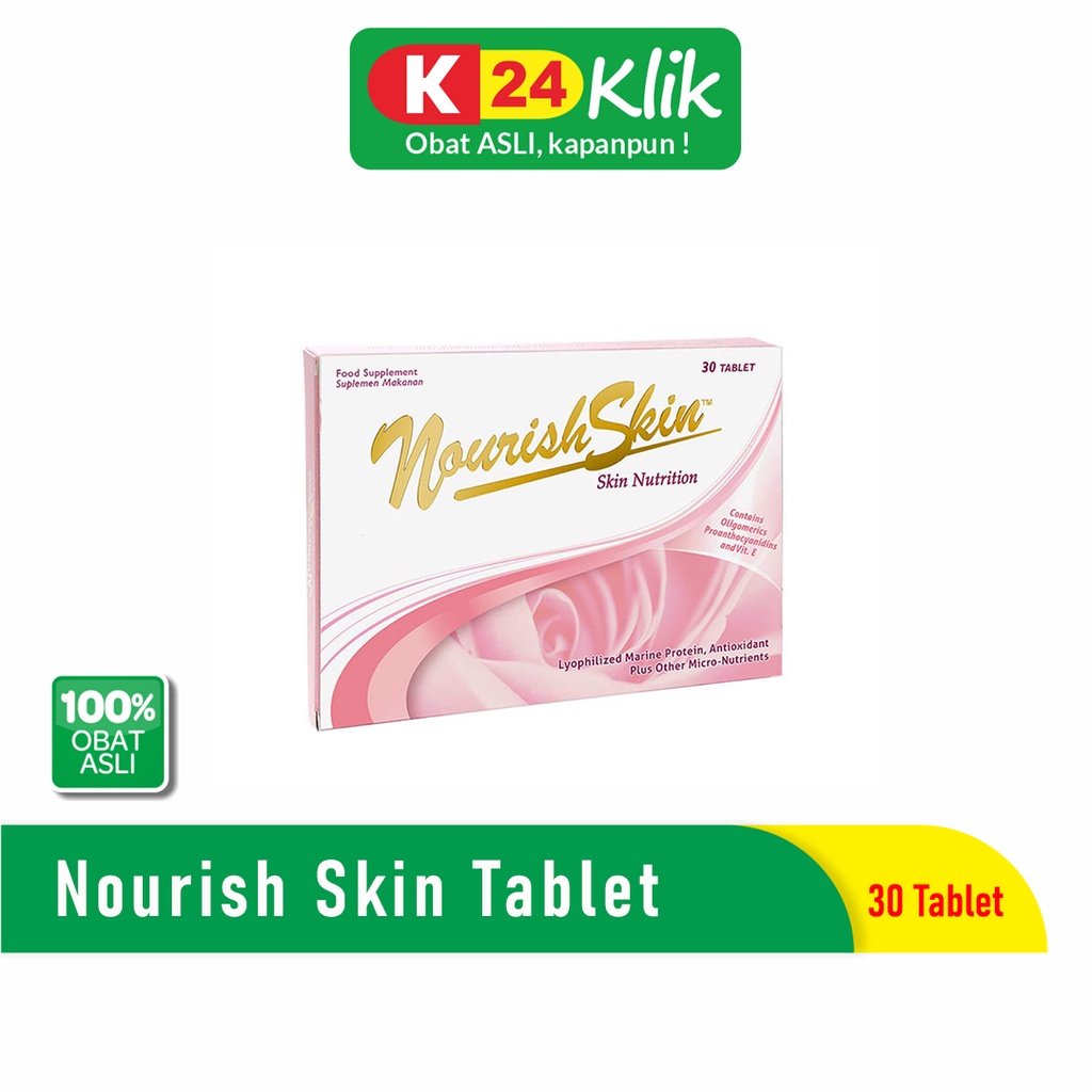 Jual NOURISH SKIN TABLET (1 Dos isi 30 Tablet) | Shopee Indonesia