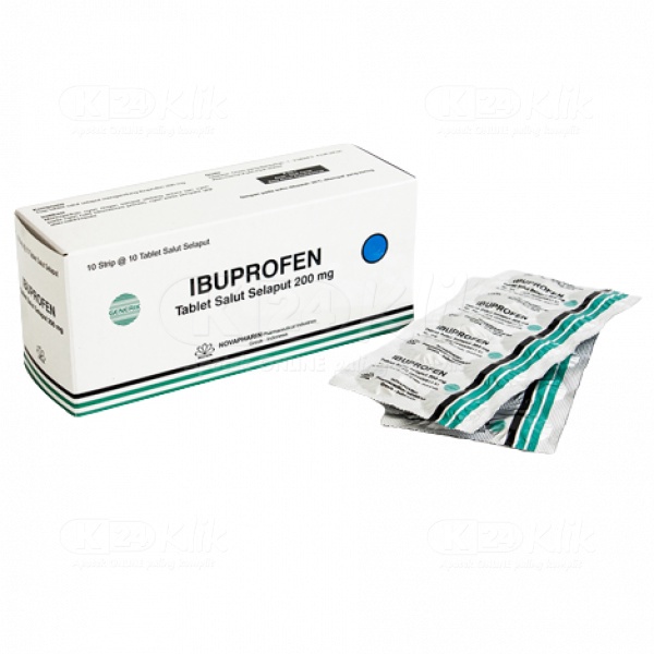 Jual Ibuprofen Novapharin 200mg Tablet (per Strip) | Shopee Indonesia
